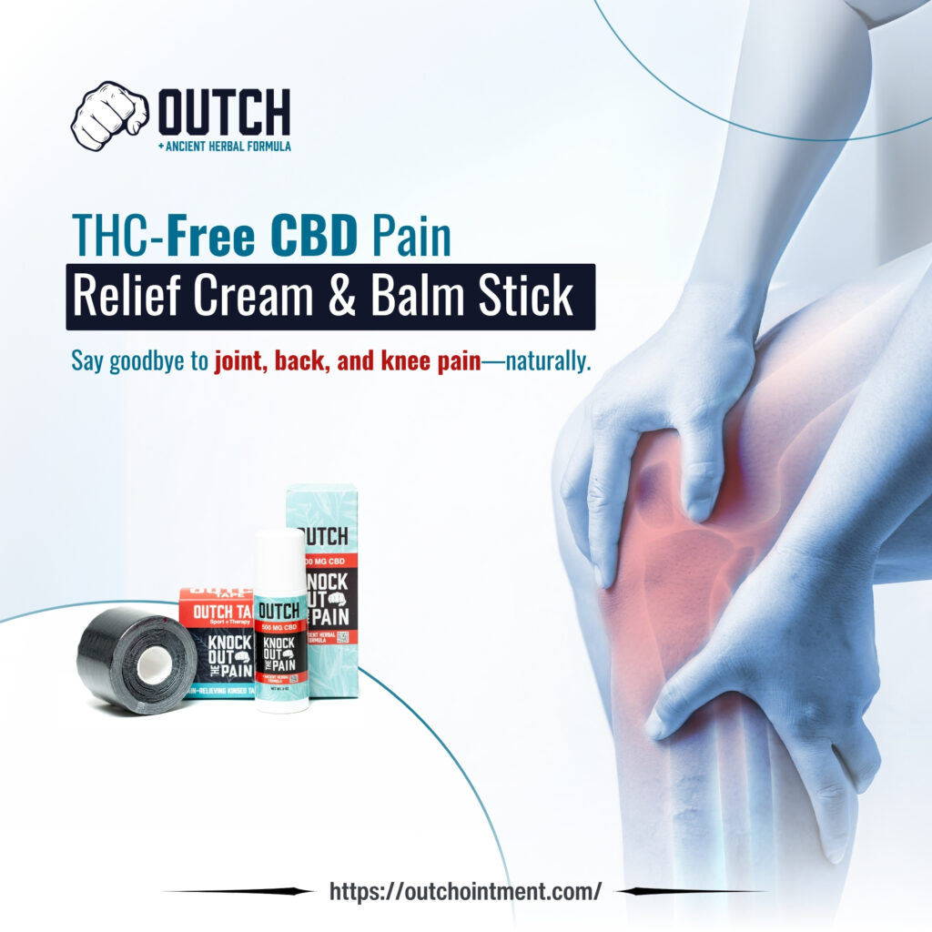 THC-Free CBD Pain Relief Cream and Balm Stick for Joint, Knee, and Back ...